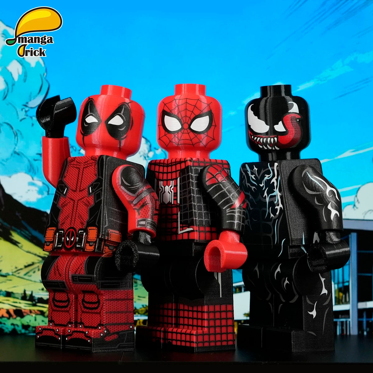 Pre-order Superhero (full custom molded) – Lab9minifigs